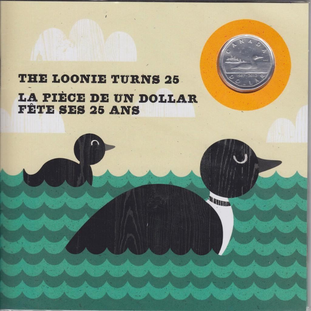 The Loonie Turns 25 - 1987-2012 Special Edition Silver Plated Double ...