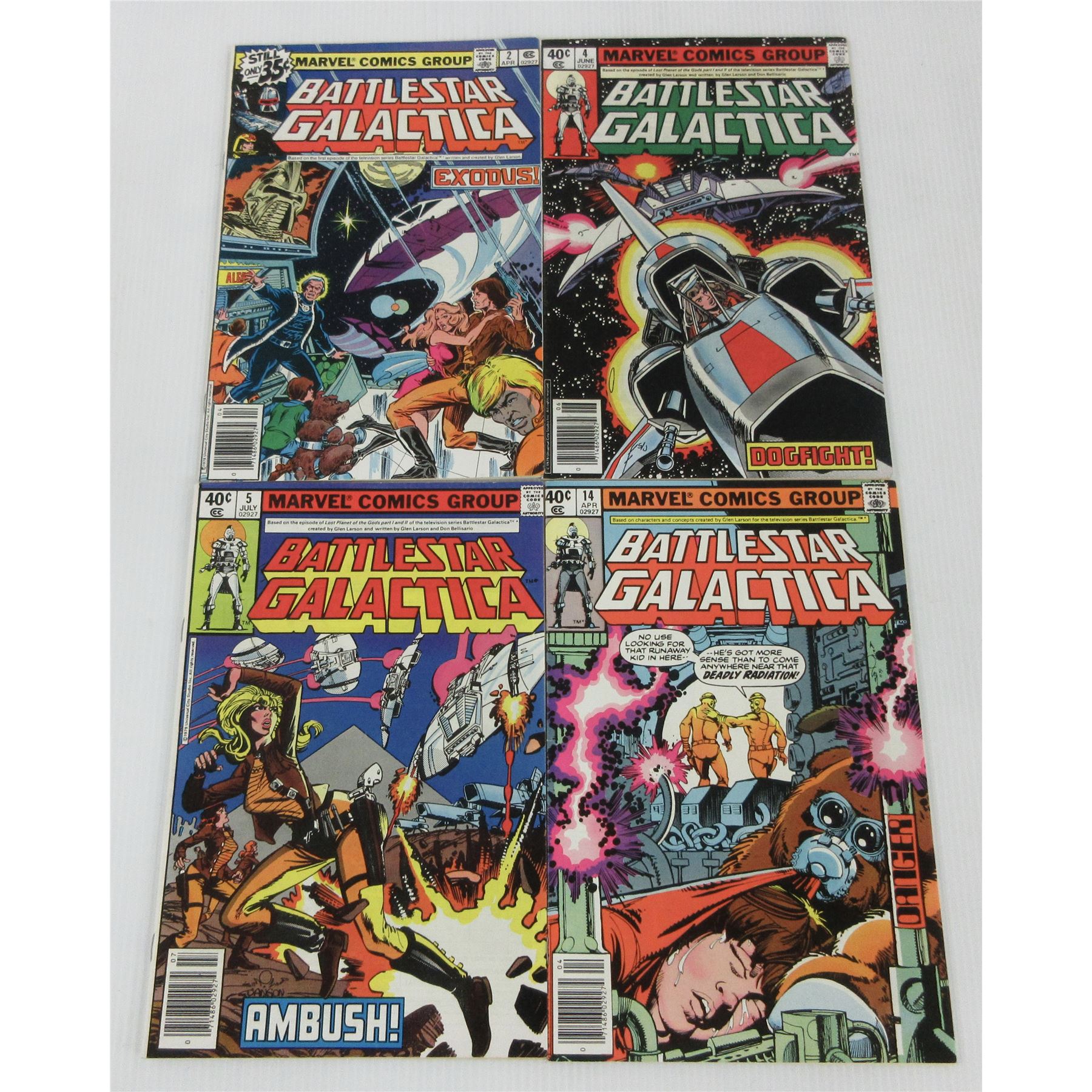 Marvel Comics Battlestar Galactica Comic Lot of 4