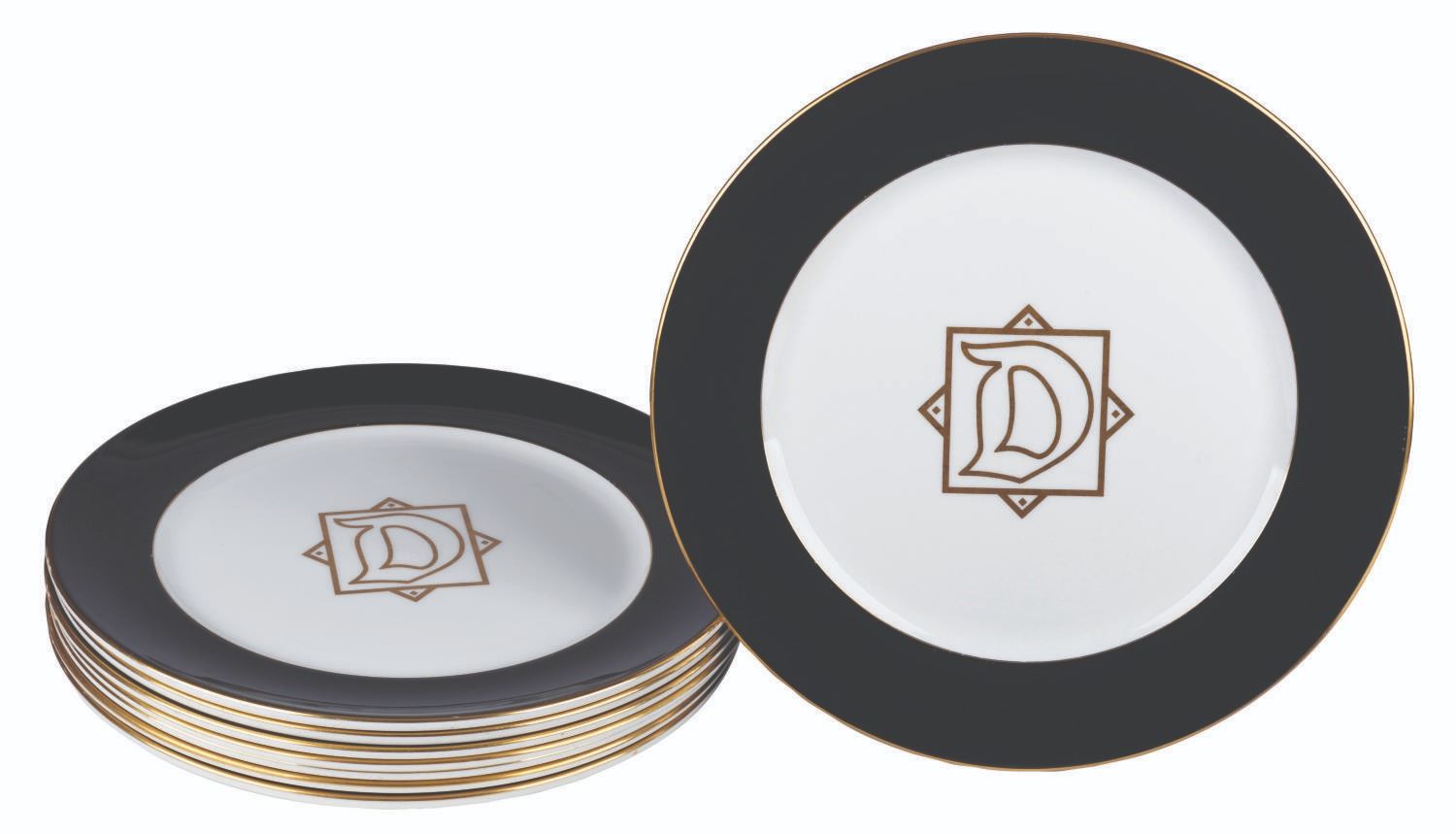 A Set of Disneyland Hotel "D" Plates. - Van Eaton Galleries