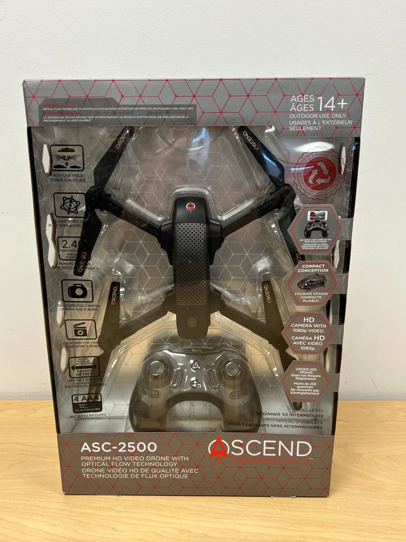 Ascend Aeronautics HD Video Drone ASC-2500 - open box, not tested, see ...