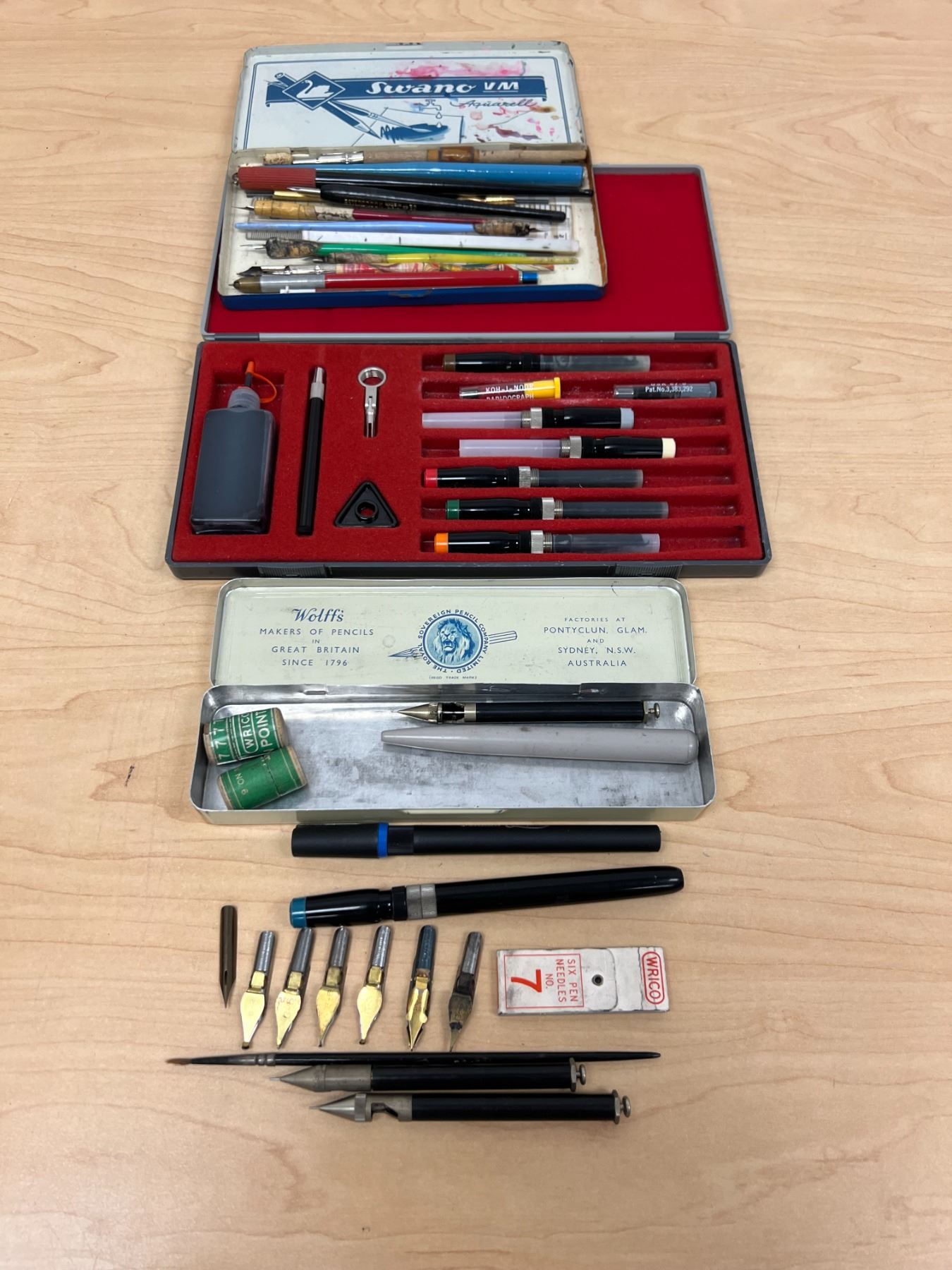 Vintage Drafting Tools pens pencils Tips & related Architecture as ...