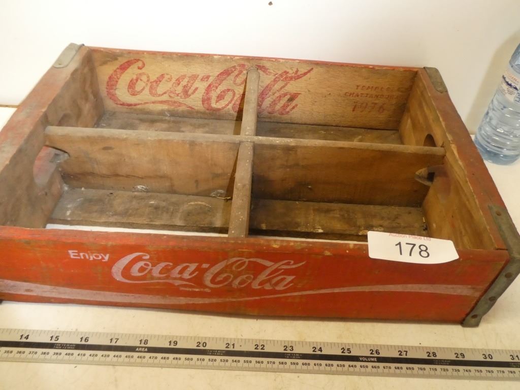 Antique Wood coca cola flat