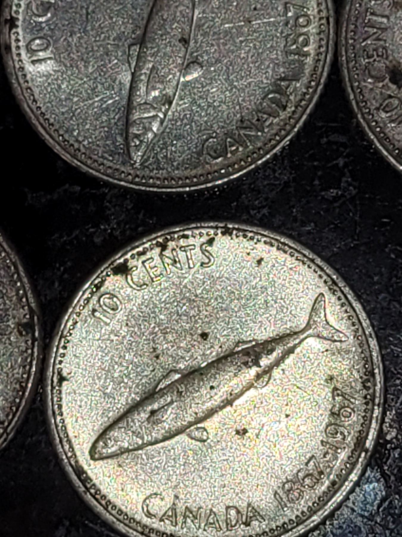 Canadian Dimes 1867-1967 A