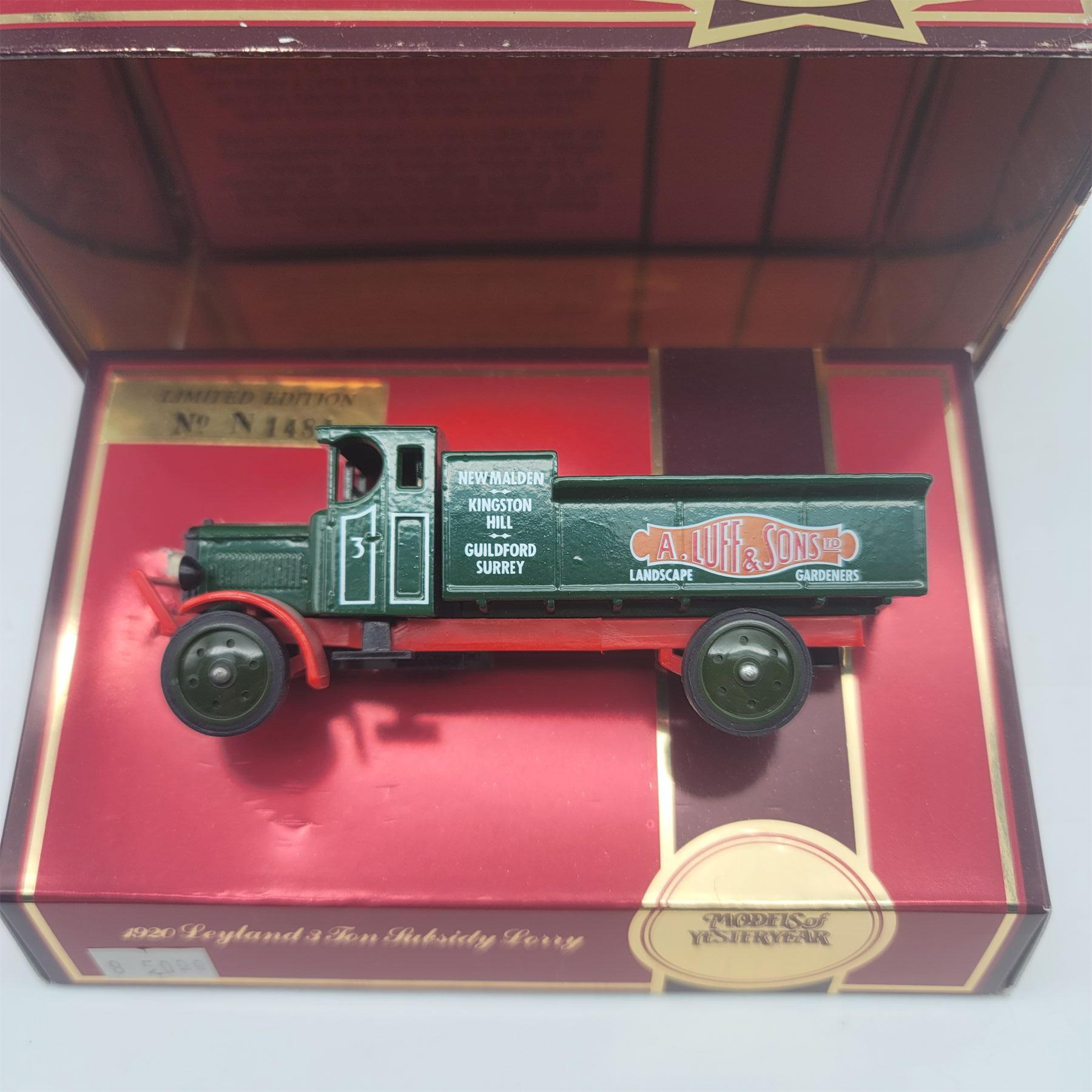 Matchbox 1920 Leyland 3 Ton Subsidy Lorry Ltd Edition in Original Box ...