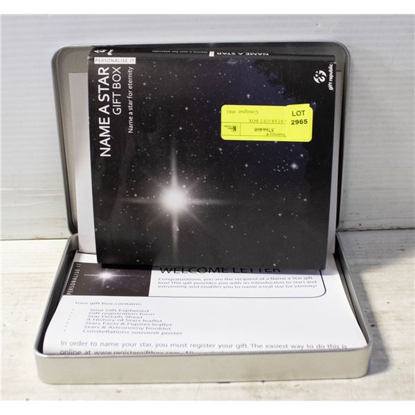 NAME A STAR GIFT BOX NAME A STAR GIFT BOX