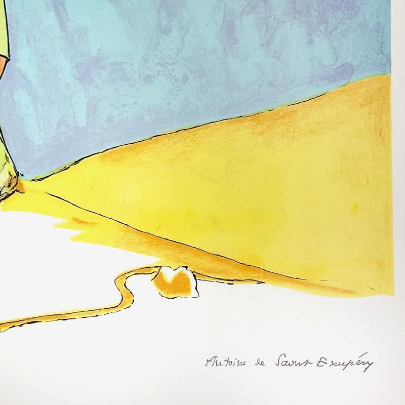 The Little Prince And The Snake at the Wall by Antoine de Saint-Exupery ...