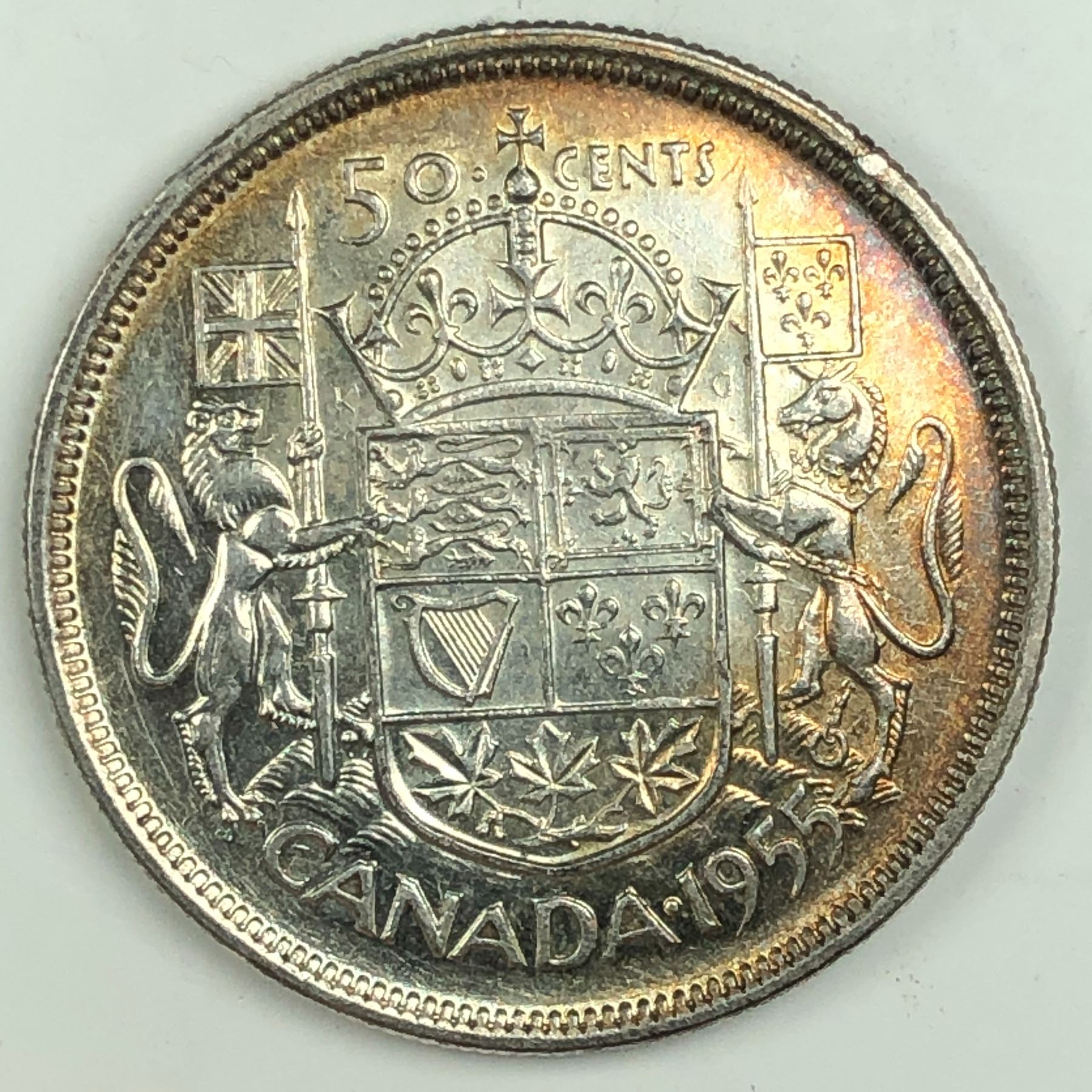 1955 Queen Elizabeth 50 Cents