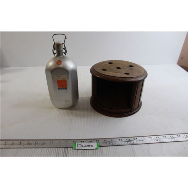 Antique Foot Warmer Aluminum Bottle Bodnarus Auctioneering