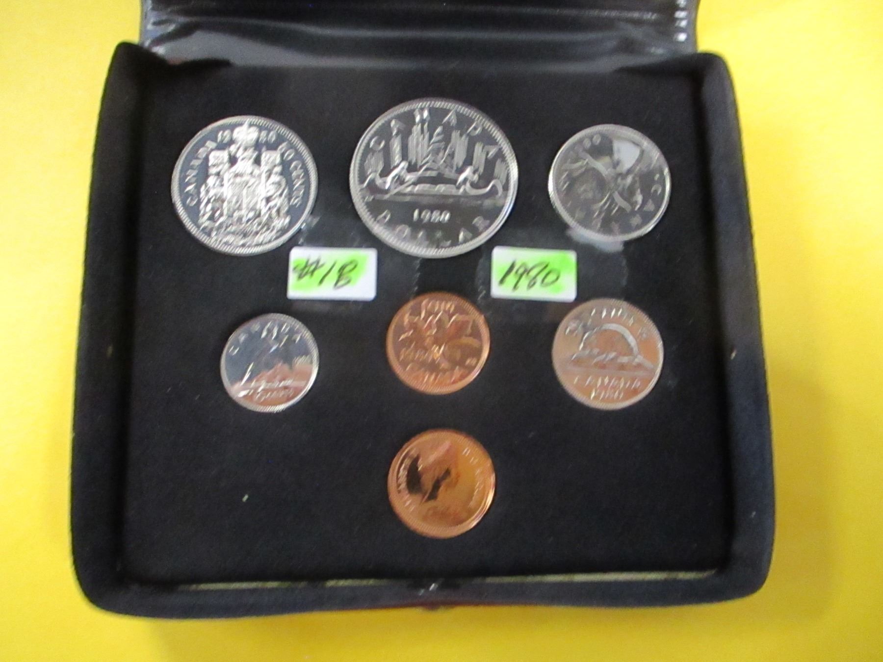 1980 PROOF CASED CANADA DOUBLE PENNY COIN SET