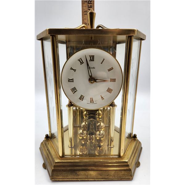 Vintage Kundo Made in Germany Brass Mantle Clock