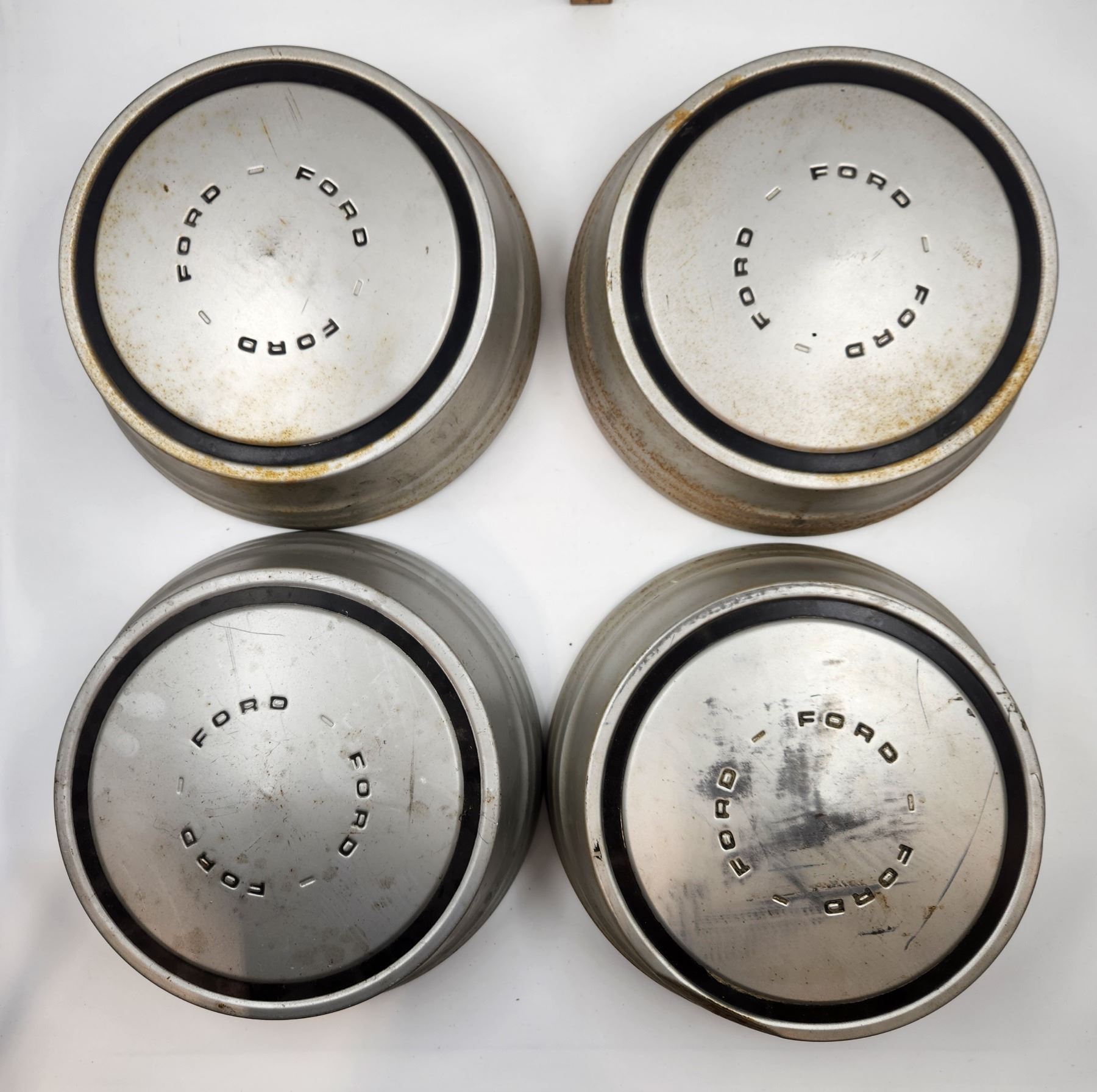 Vintage Set of Ford Truck Hubcaps
