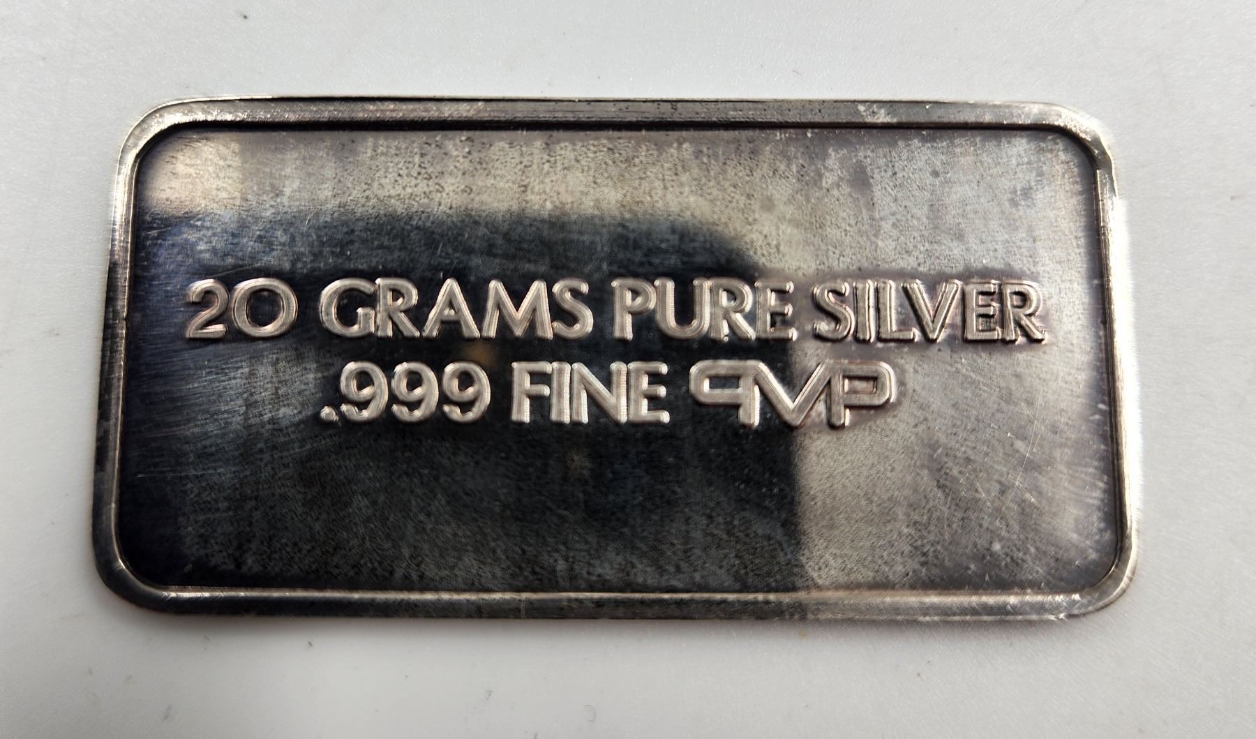 20 Gram Pure Silver Block