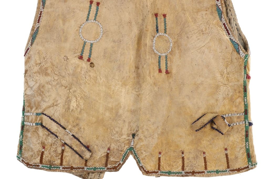 Ca. 1880 Sioux Sundance Beaded Men's Vest