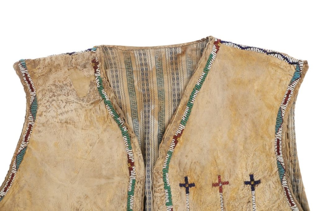 Ca. 1880 Sioux Sundance Beaded Men's Vest