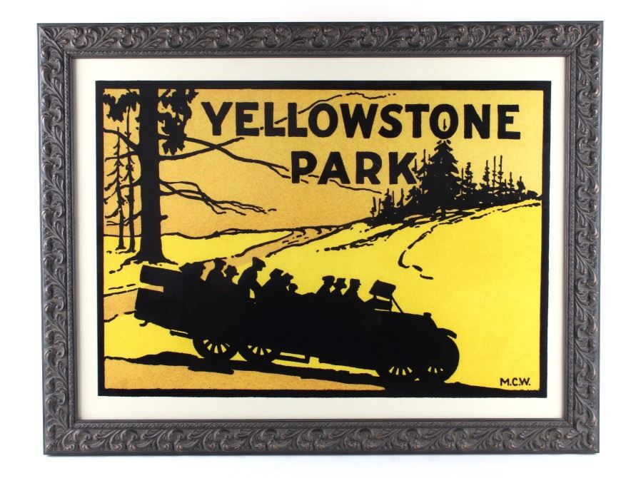 Yellowstone Park Touring Bus Advertising Print