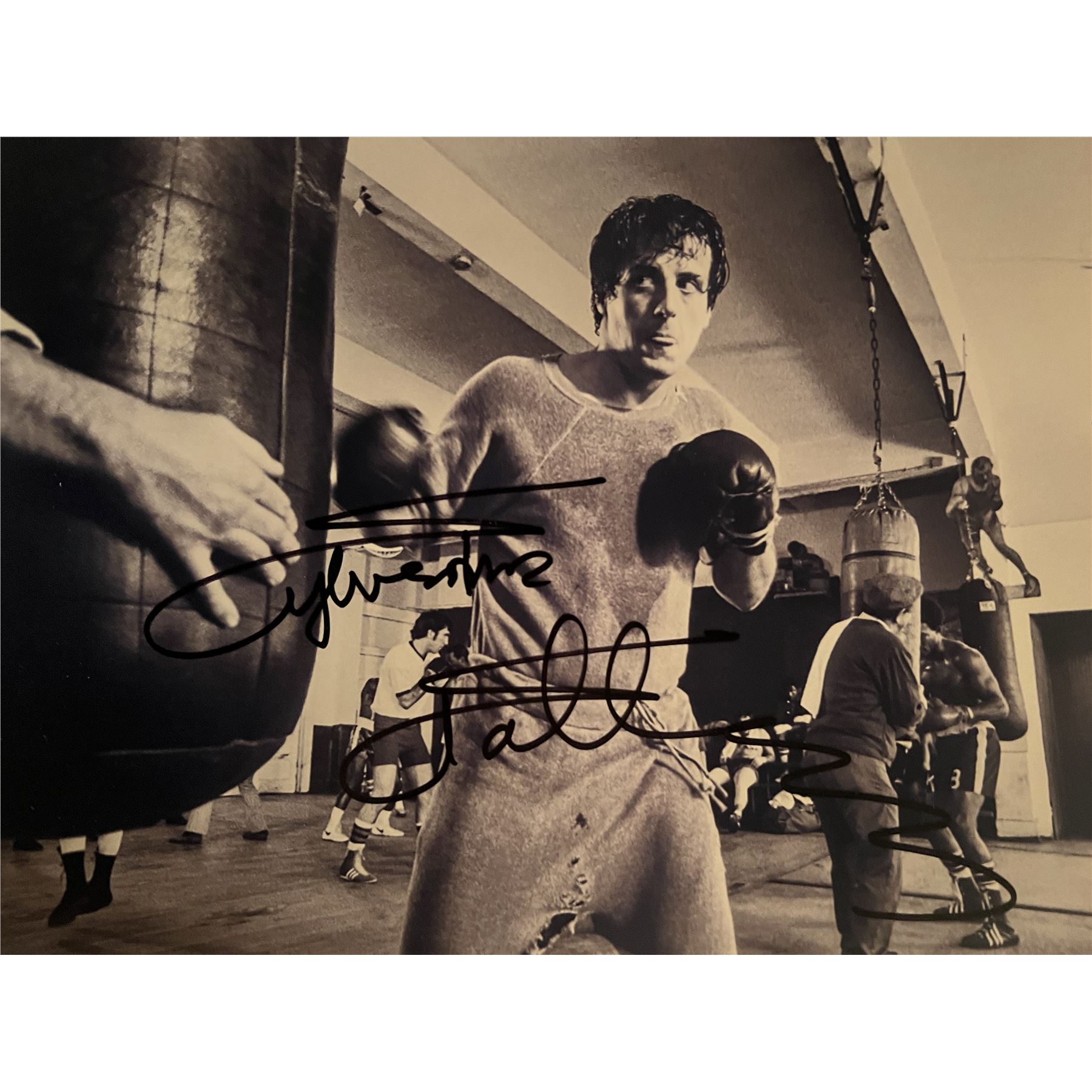 Rocky Sylvester Stallone signed movie photo