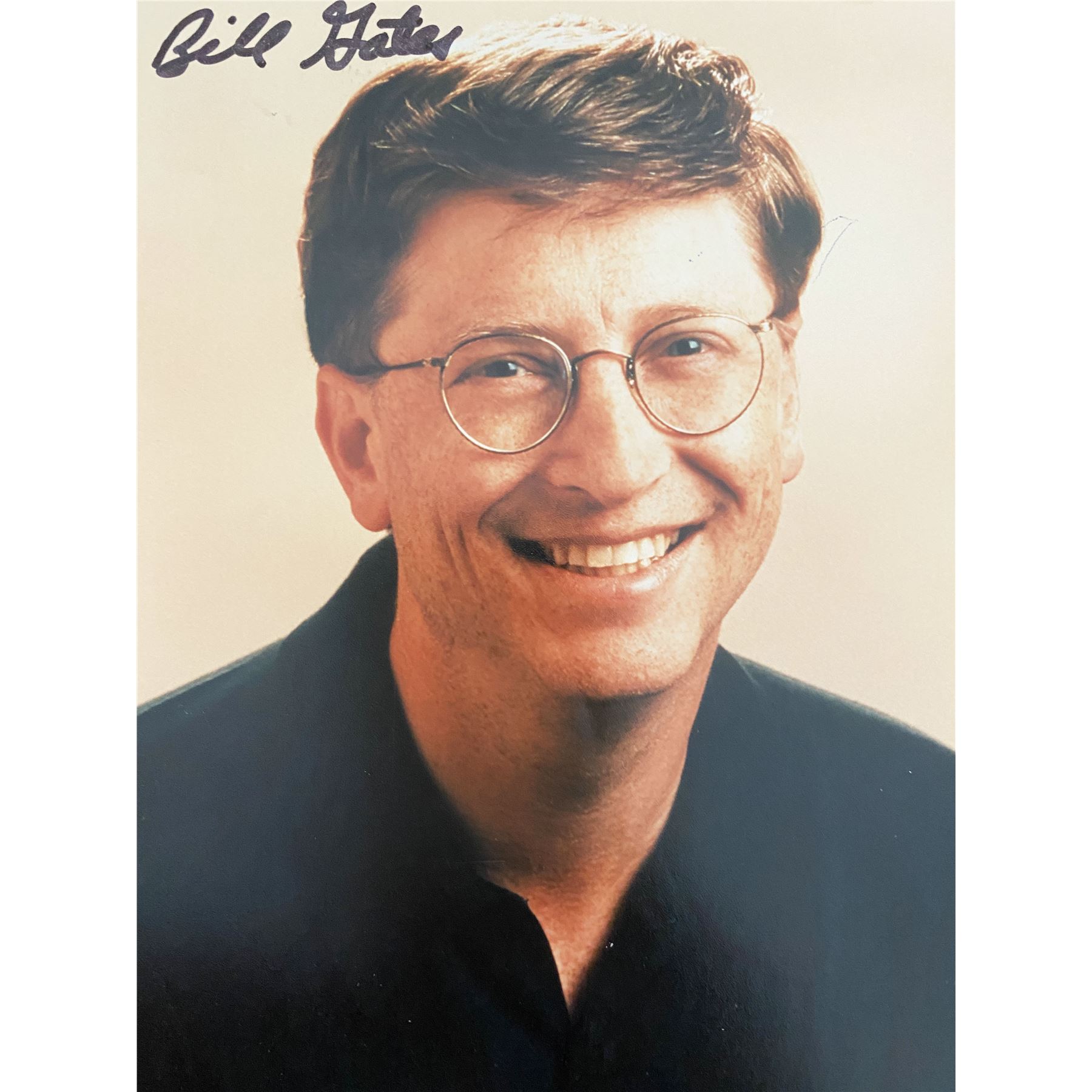 Microsoft founder Bill Gates signed photo Microsoft founder Bill Gates signed photo