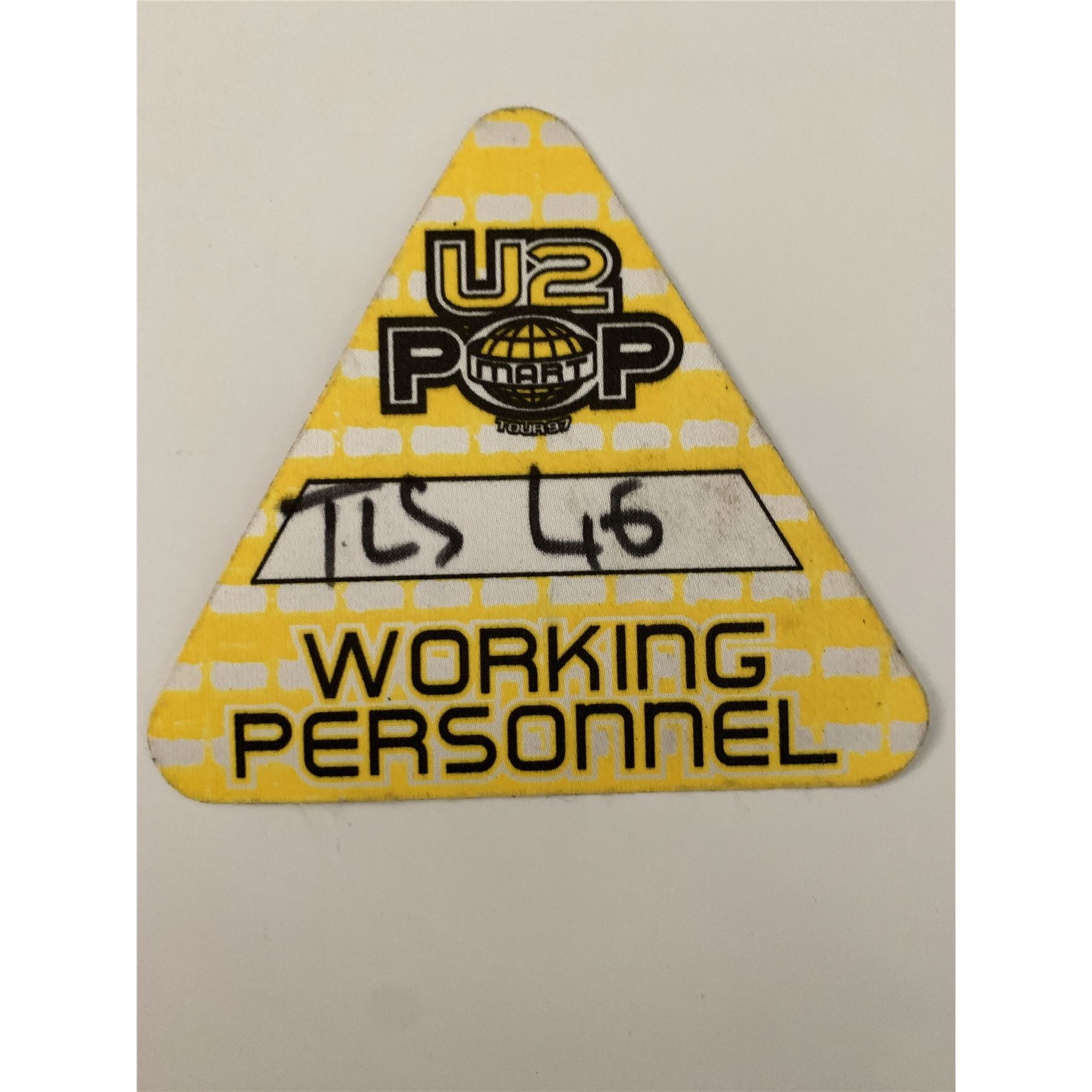 U2 '97 PopMart Working Personnel Backstage Pass
