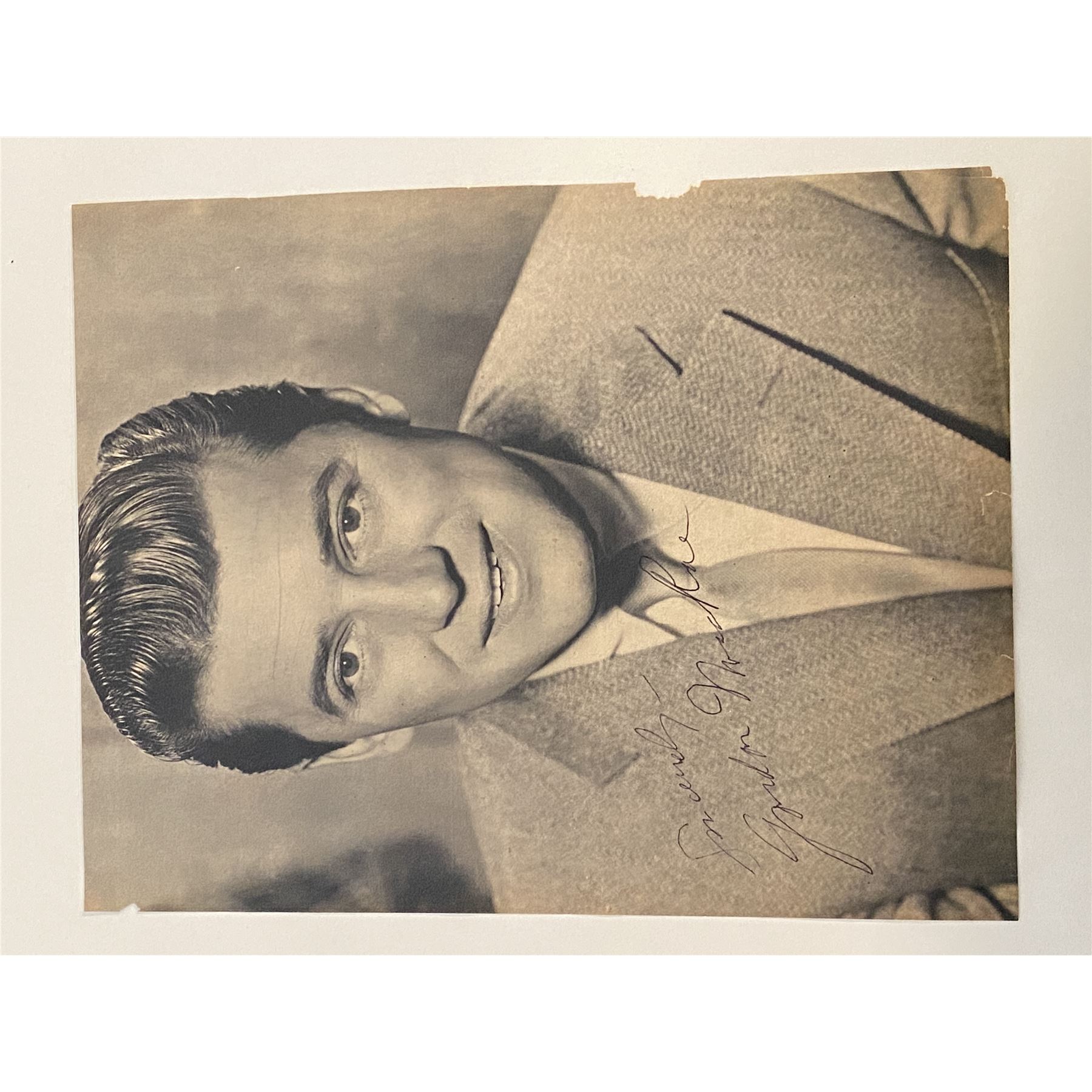 Gordon MacRae signed print