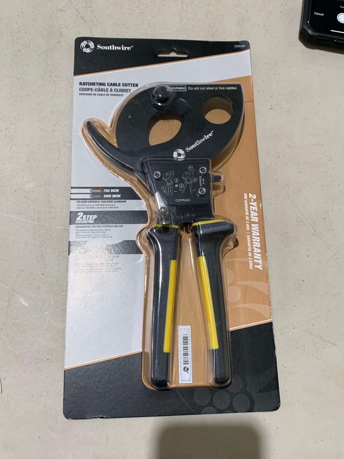 Southwire Ratcheting Cable Cutter