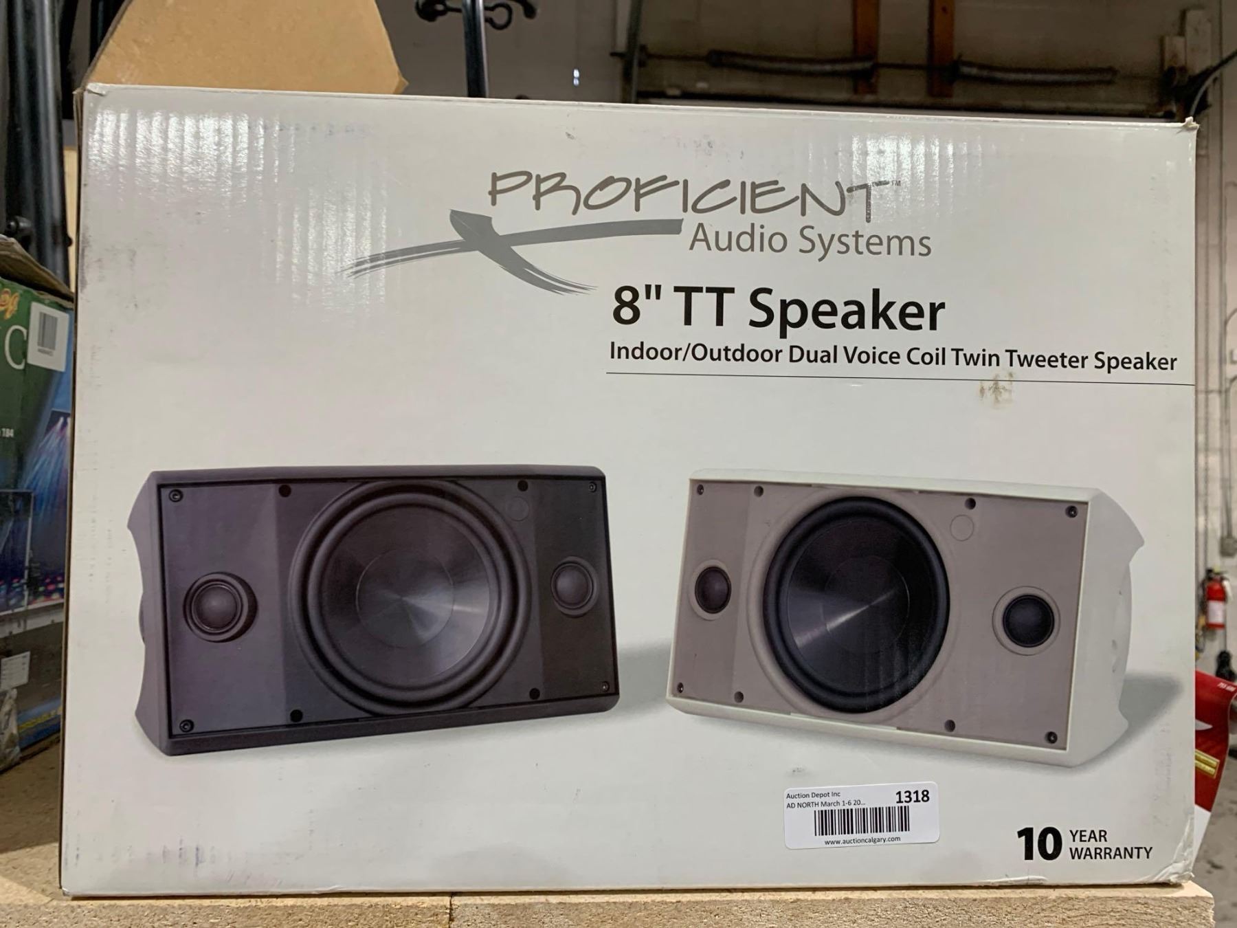 Proficient Audio System 8" Indoor/Outdoor TT Speaker