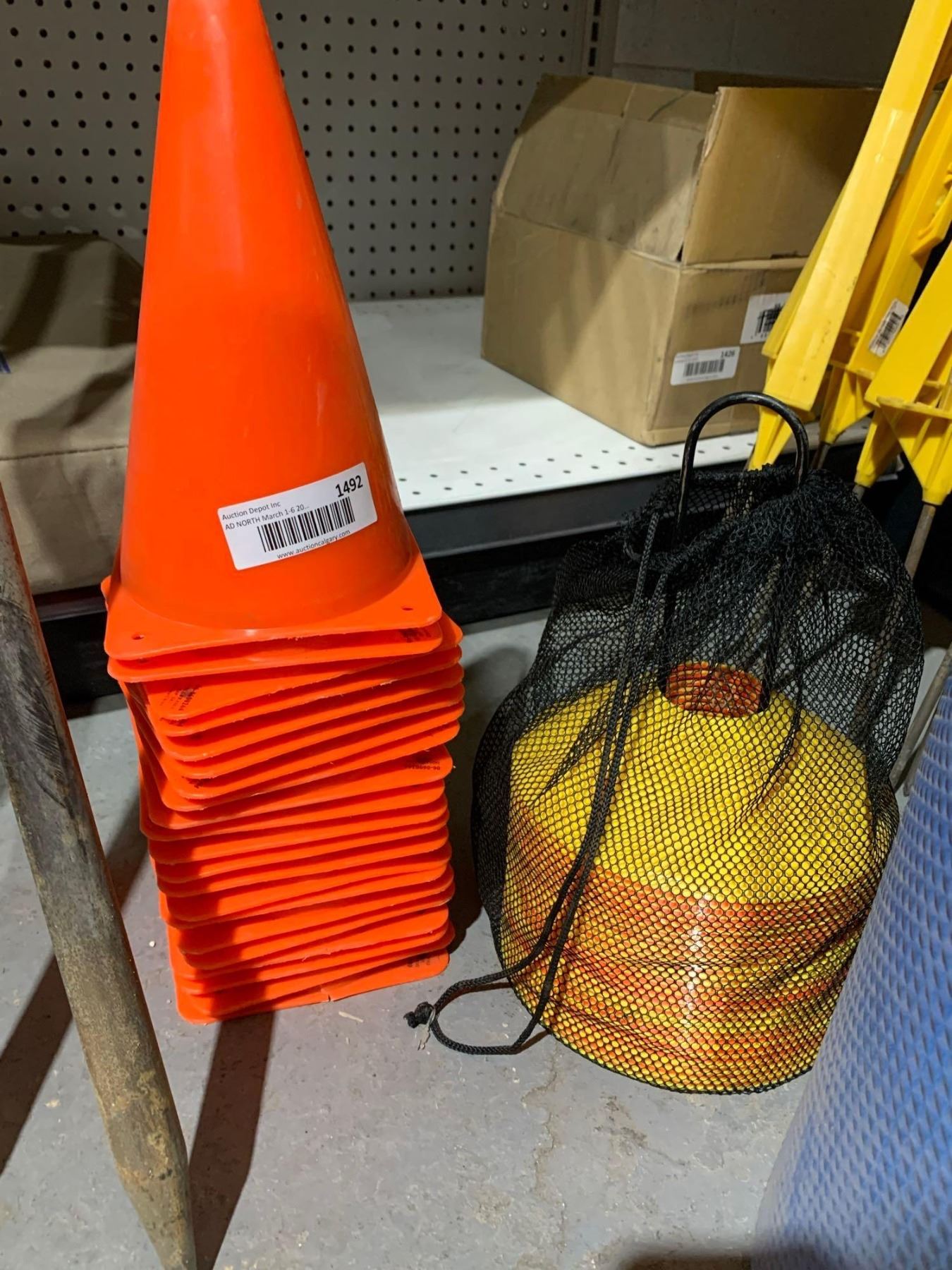 Lot of Misc Cone Pylons and Small Plastic Disc Cones Mini Round Pylons