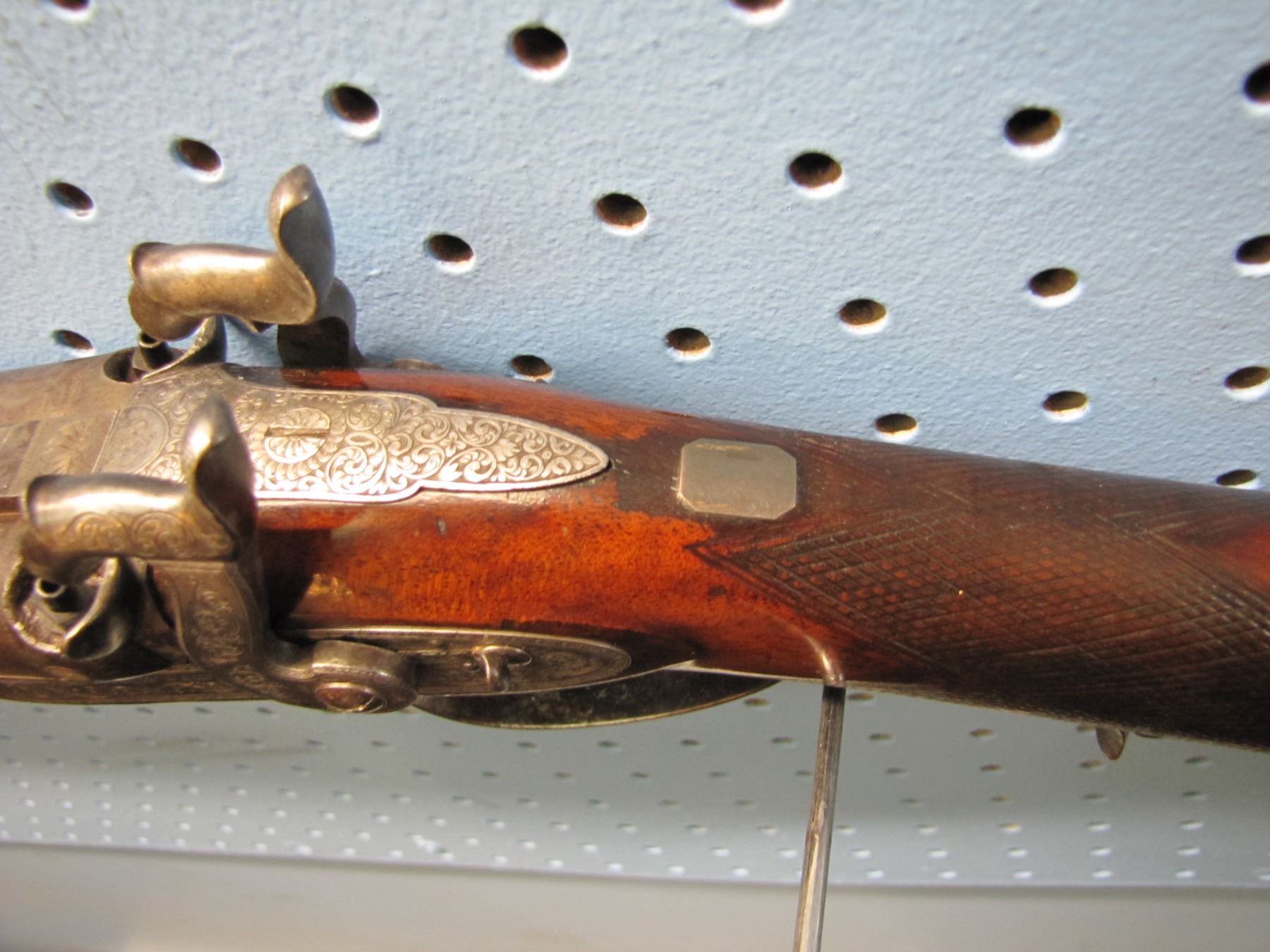 John Dickson and Son percussion double barrelled 14 bore belted ball ...