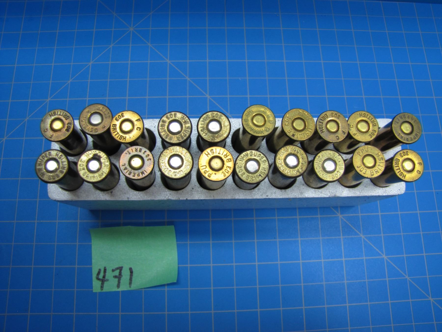 Box of 303 British ammunition various headstamps - 20 cartridges