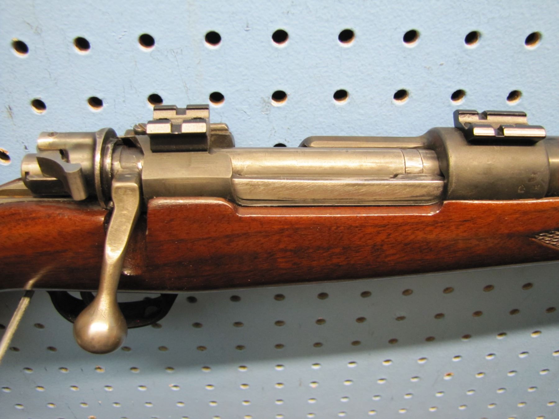 Mauser 98, German made , 350 REM mag , 24 inch McGowan barrel , hinged ...