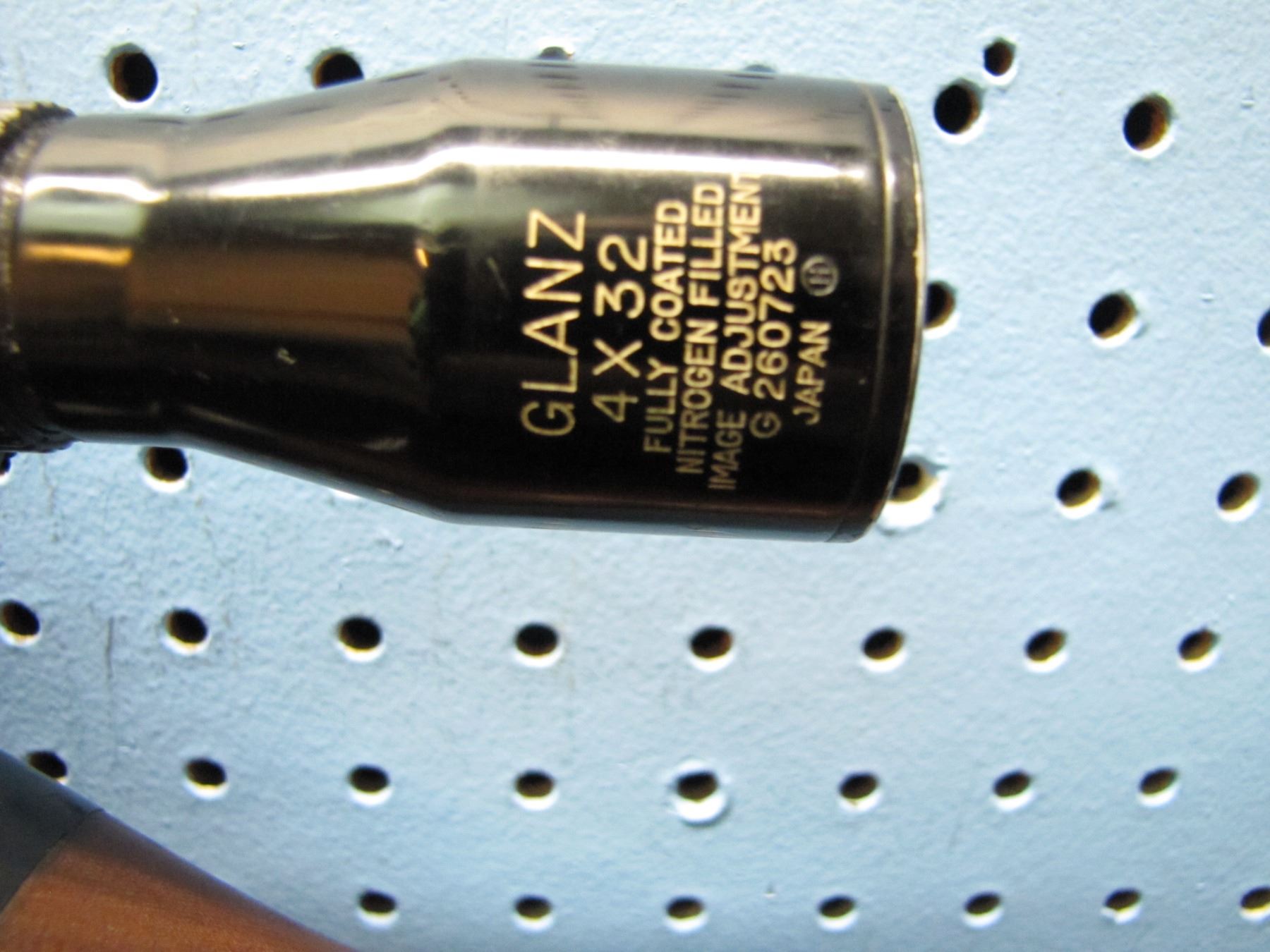 M1 Garand, caliber 30 - 06, semi auto, 24 inch barrel , front and top wood removed, Glanz 4X32 scop