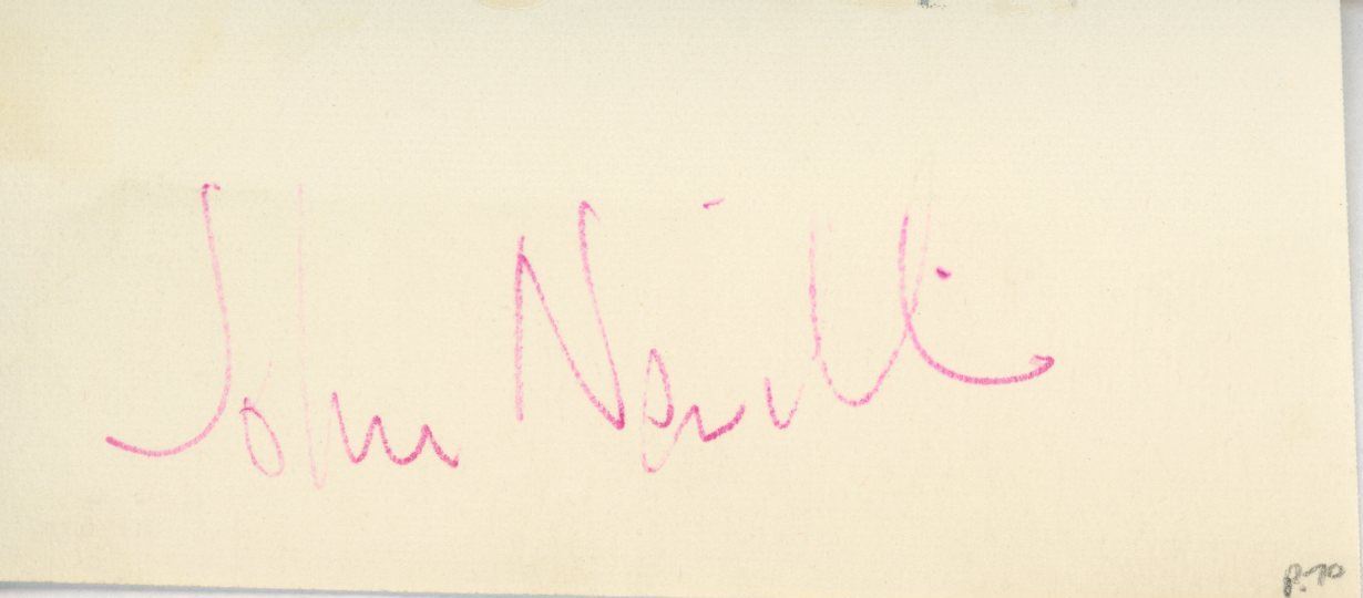 Sherlock Holmes John Neville signature cut