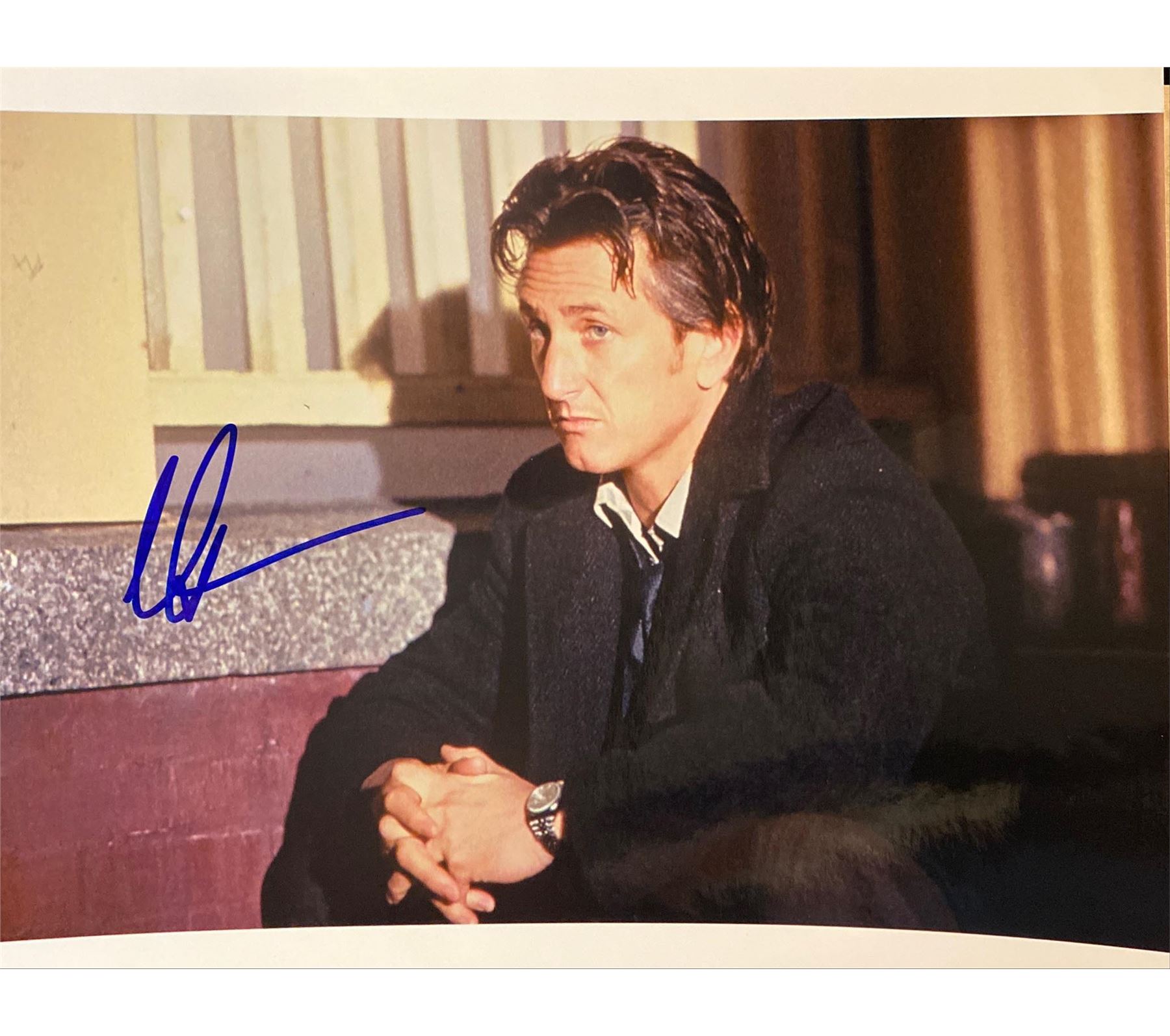 Mystic River Sean Penn signed movie photo. GFA Authenticated