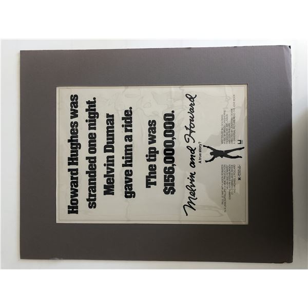 Melvin and Howard Movie Poster