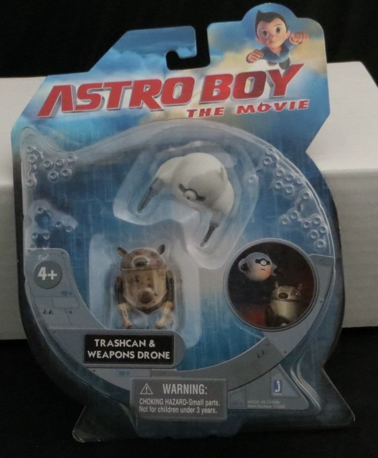 Astro Bot The Movie Trashcan & Weapons Drone Figures