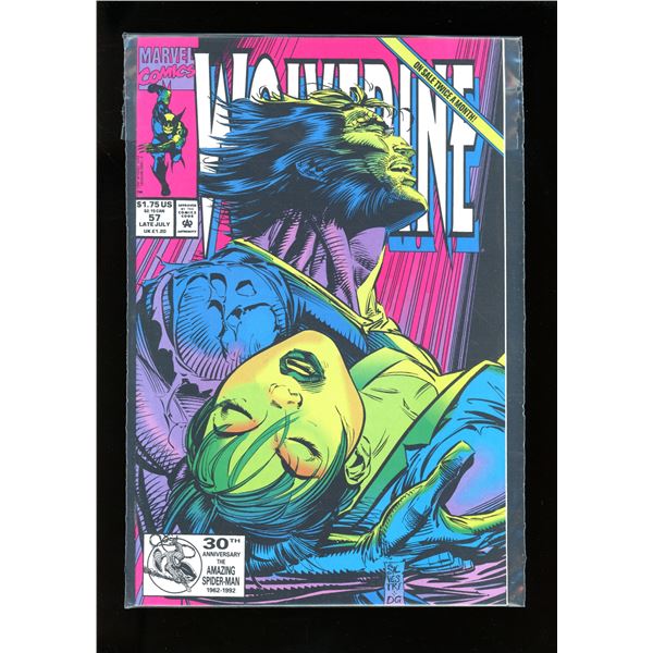 Marvel Wolverine #57 Death of Mariko Yashida, Wolverine's Fiance