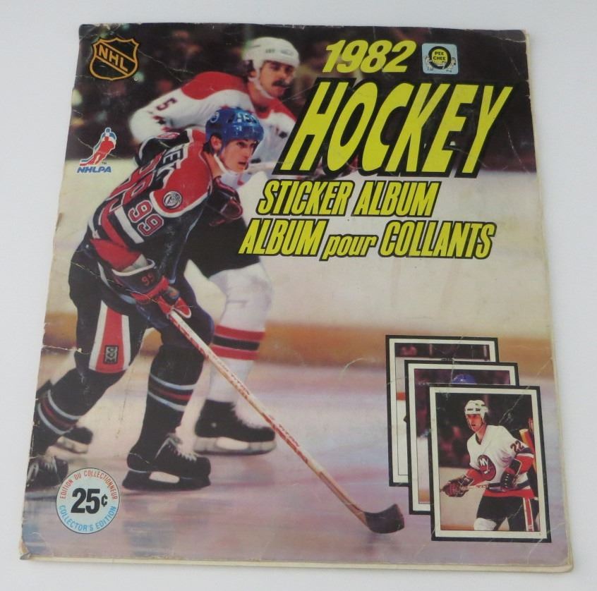 Vintage 1982 OPC Hockey Sticker Album Almost Complete Missing 1 Sticker