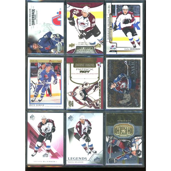 9 NHL Colorado Avalanche Rookie & Insert Cards