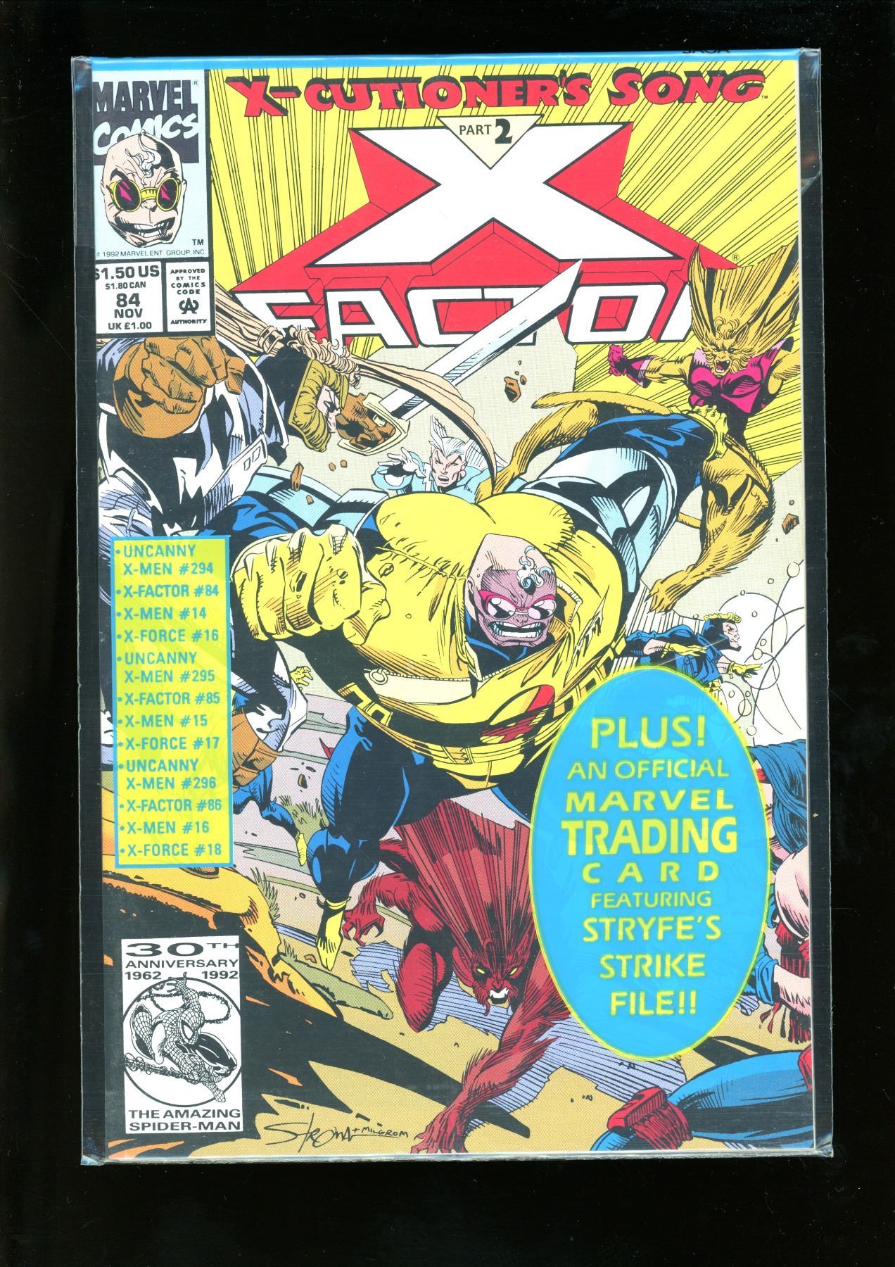 Marvel X Factor #84 X-Cutioner's Song Part 2 With Trading Card