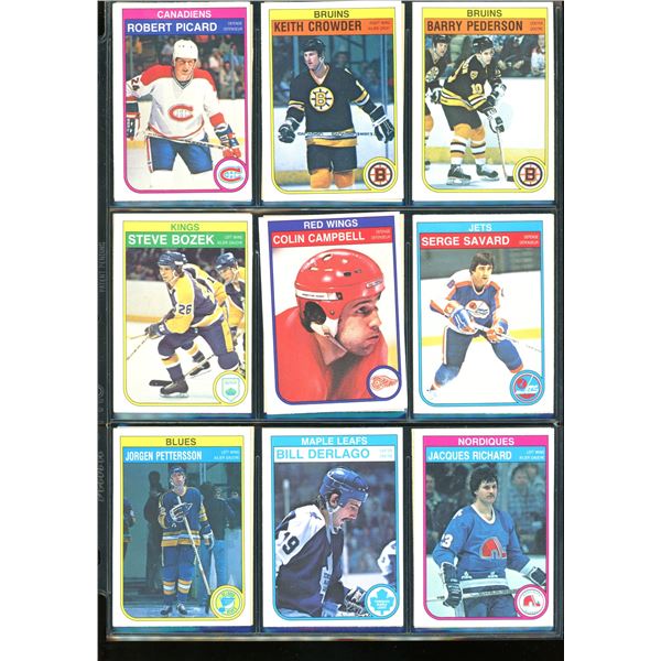 1982-83 OPC O-Pee-Chee Lot Of 18 Vintage Cards Robert Picard, Steve ...