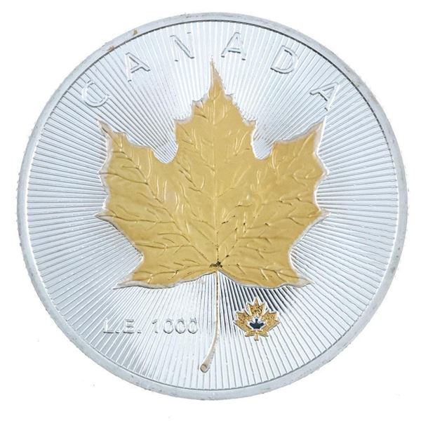 Canada 2020 Maple Leaf Medallion LE/1000 - 24kt Gold Overlay