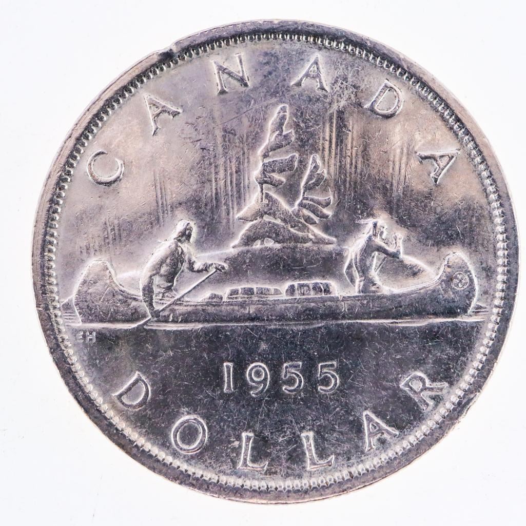 Canada 1955 Silver Dollar