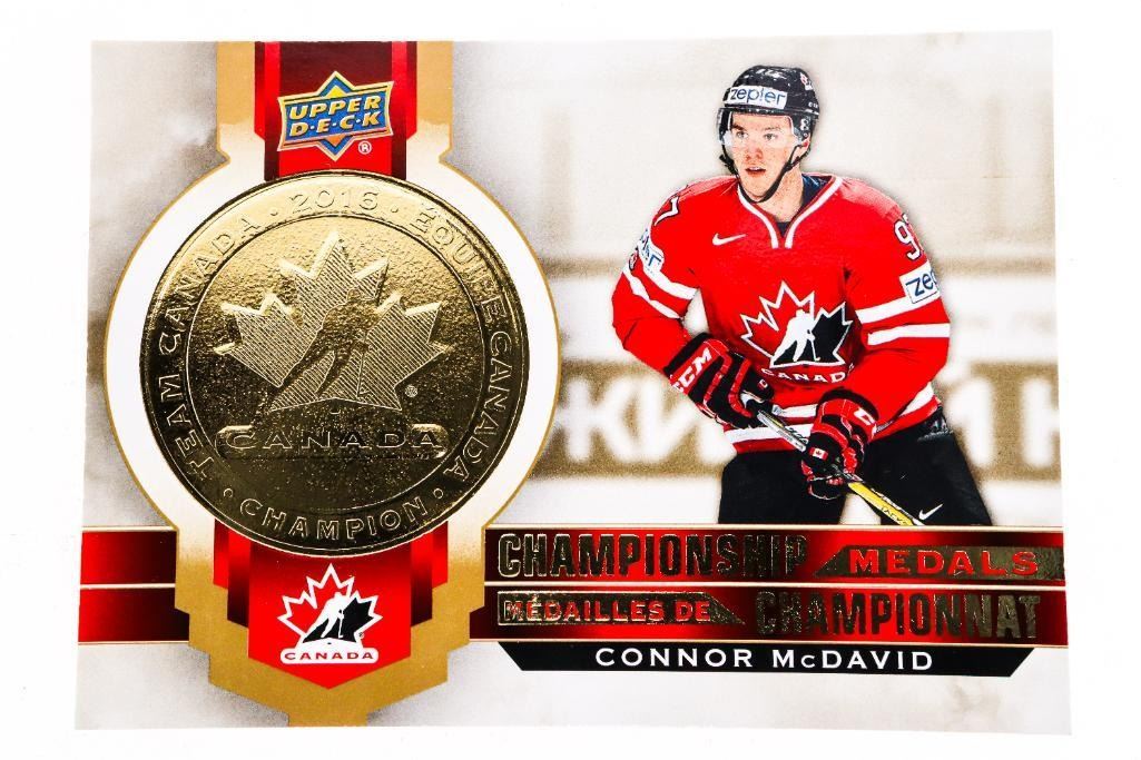 Champion Ship Medals - Gold Medal Card - Connor McDavid 2021-2022