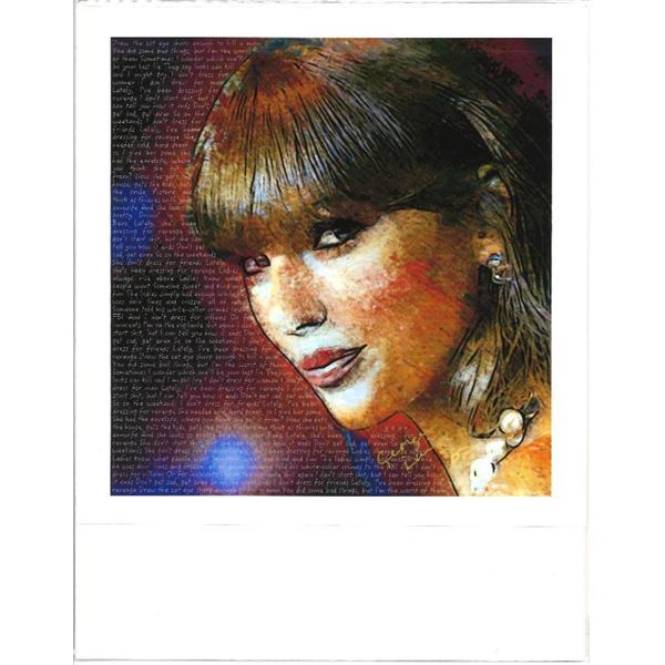George Davis - Artist -Fine Art Giclee (11 x 15.5") "TAYLOR SWIFT ...
