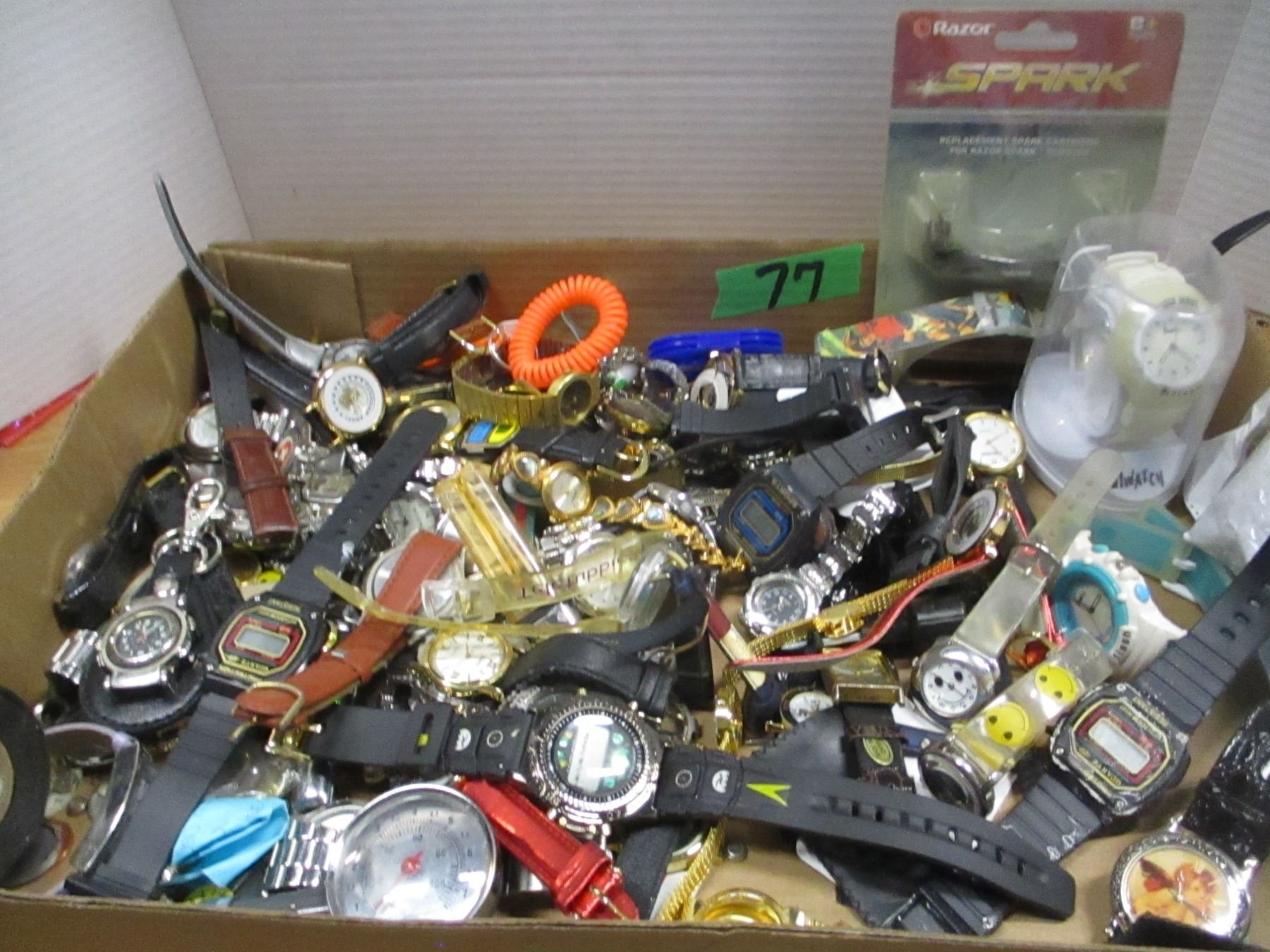 FREIGHT DAMAGE (AS IS): FLAT C/W WATCHES, ETC