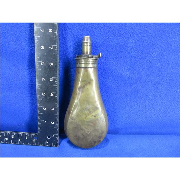 Vintage Powder Flask Sykes Patent
