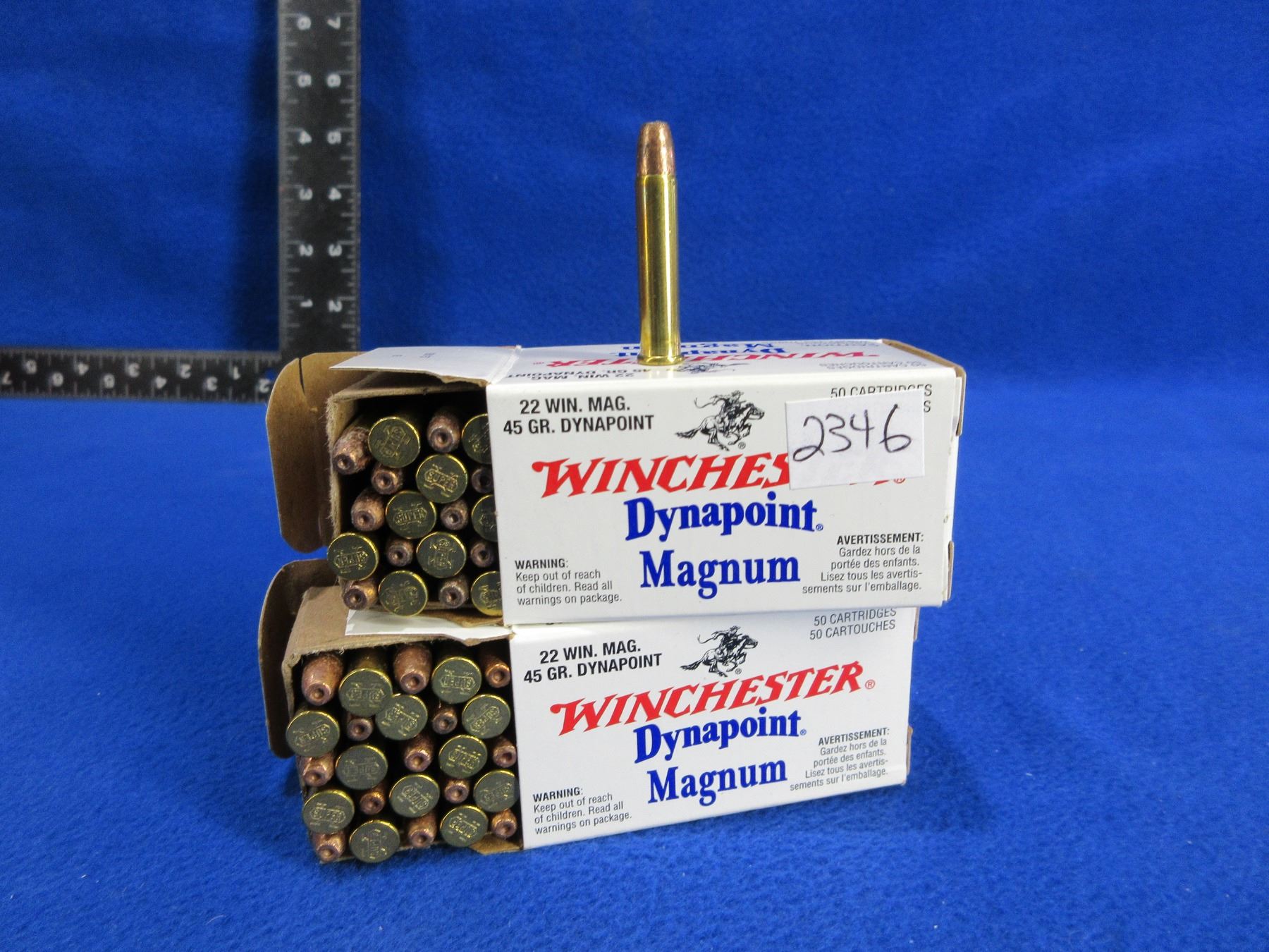 22 Win. Mag 45gr Dynapoint Winchester Cartridges