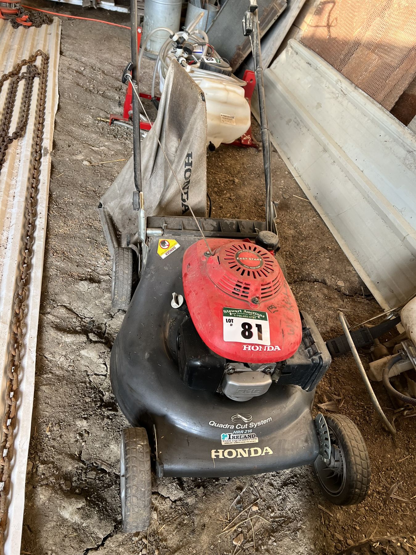 Honda HRR216 complete with Bagger