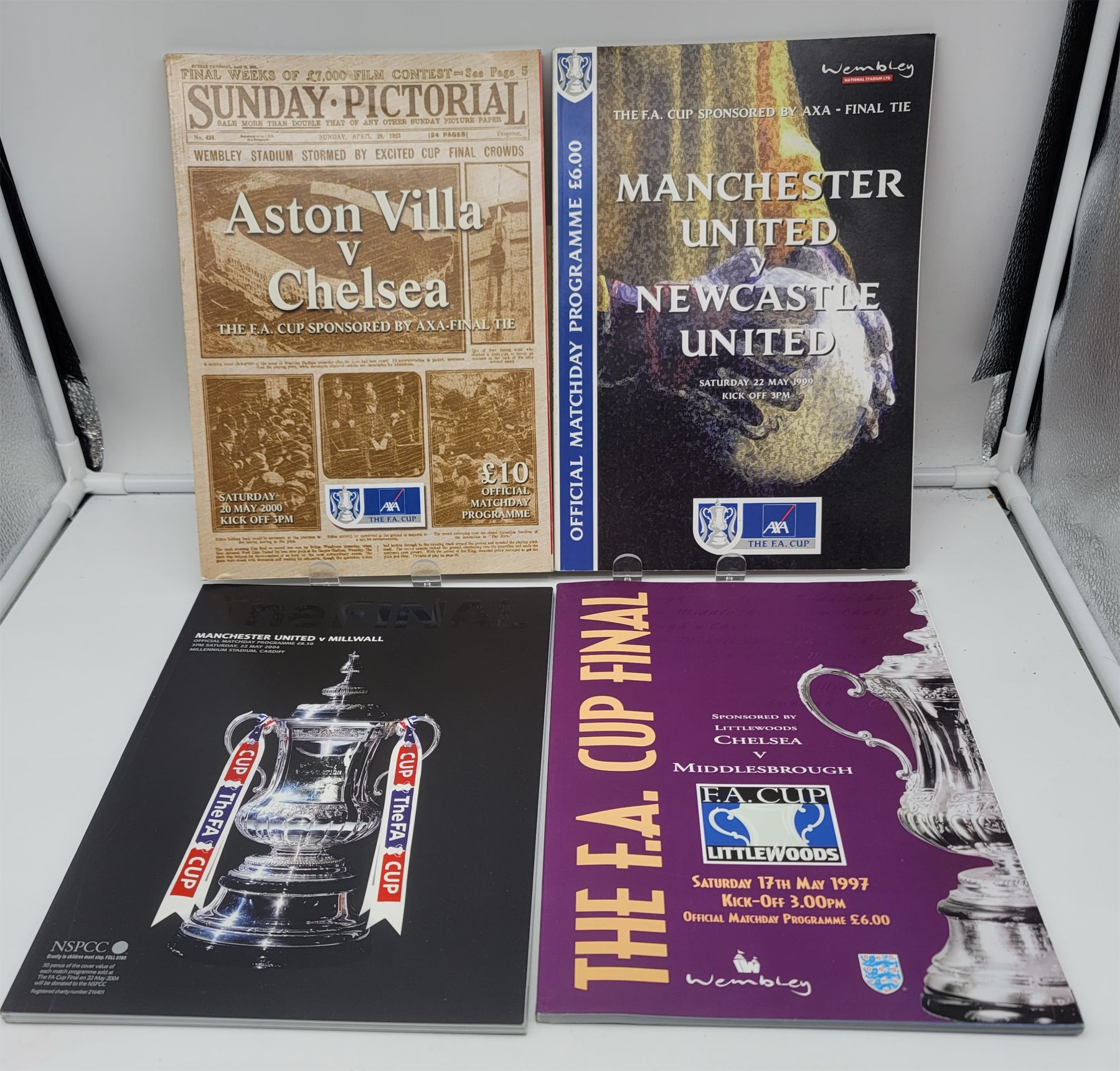 4 FA Cup Final Game Programs 1997, 1999, 2000 & 2004 - ebidz.ca