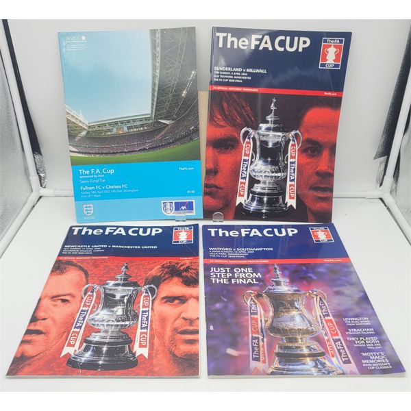 4 FA Cup Semi-Final Game Programs 2002, 2003, 2004 & 2005
