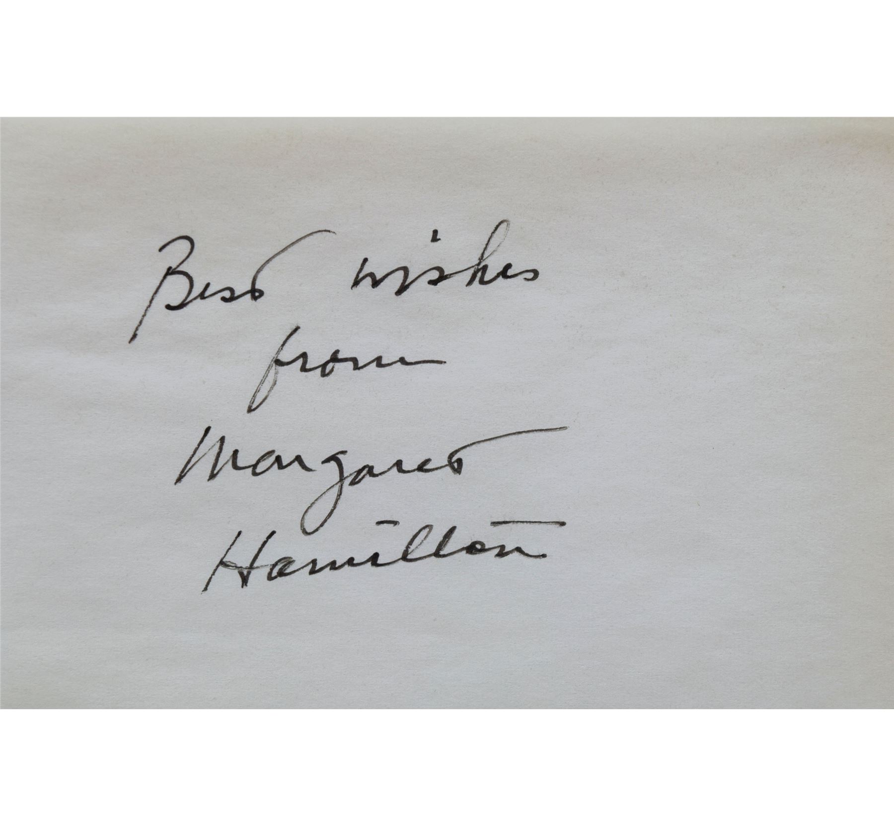 Wicked Witch of the West Margaret Hamilton signed slip